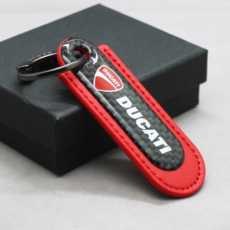 1pc New Carbon Fibre Keychain Creative Car Keyring Accessories For ...