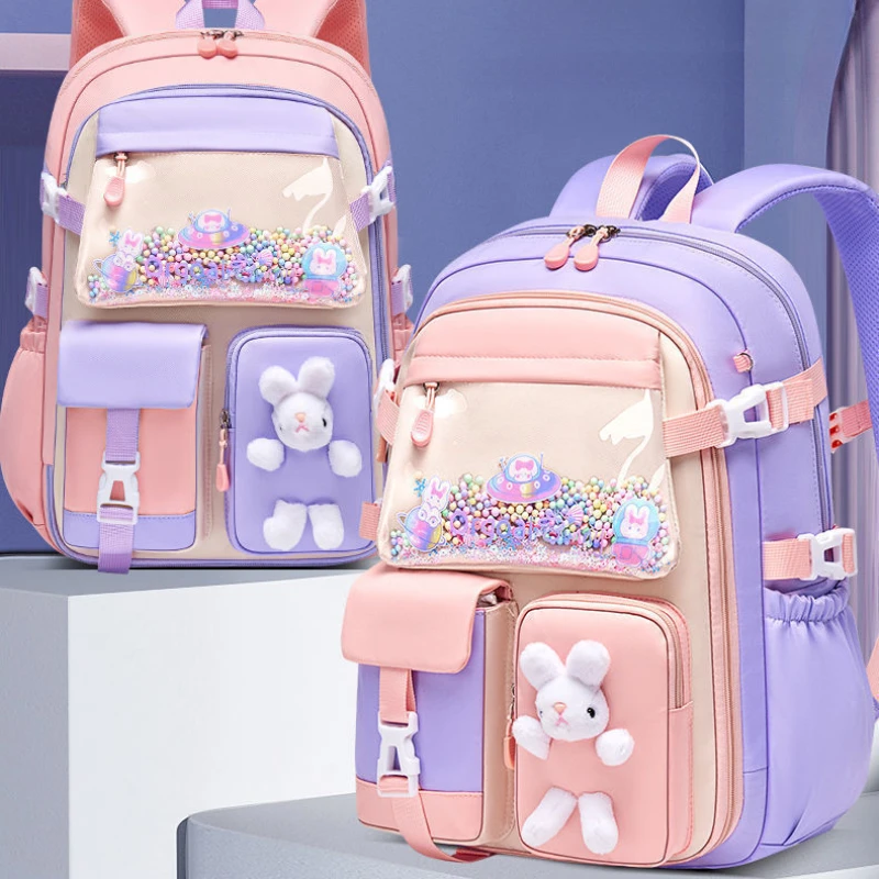 Design-School-Bags-For-Primary-Waterproof-Large-Capacity-Rabbit ...