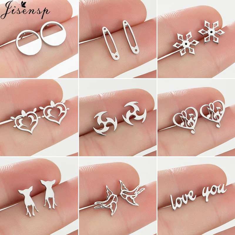 Fashion Genshin Impact Ear Studs Men Stainless Steel Hydro Pyro Dendro ...