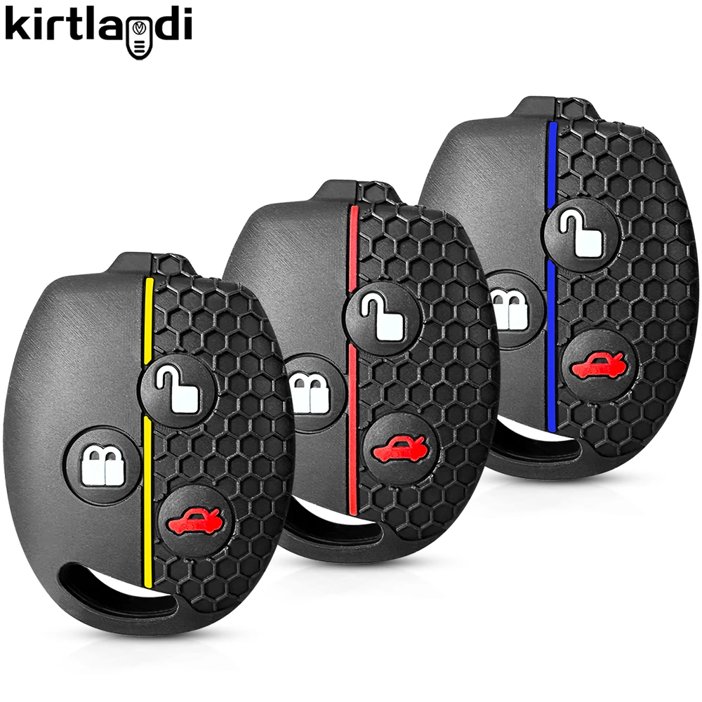 Silicone-Keychain-Key-Case-Holder-Key-Cover-Car-Accessories-For-Ford ...