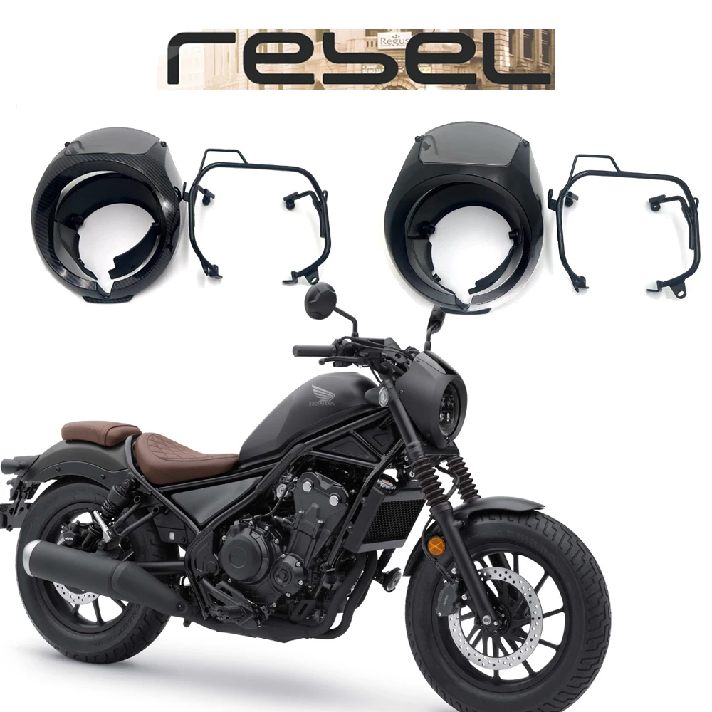 CMX300-CMX500-Motorcycle-Headlight-Cowl-For-Honda-Rebel-CM500-CMX300 ...