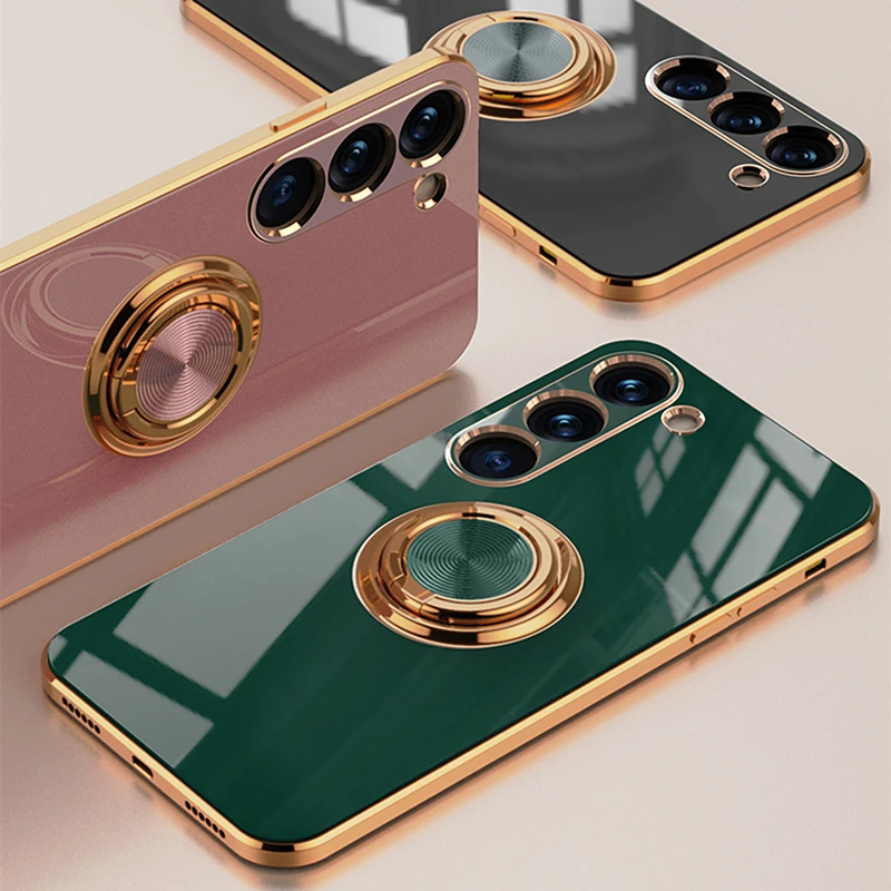 Luxury-Plating-Ring-Holder-Stand-Case-For-Samsung-Galaxy-S24-S23-S22 ...