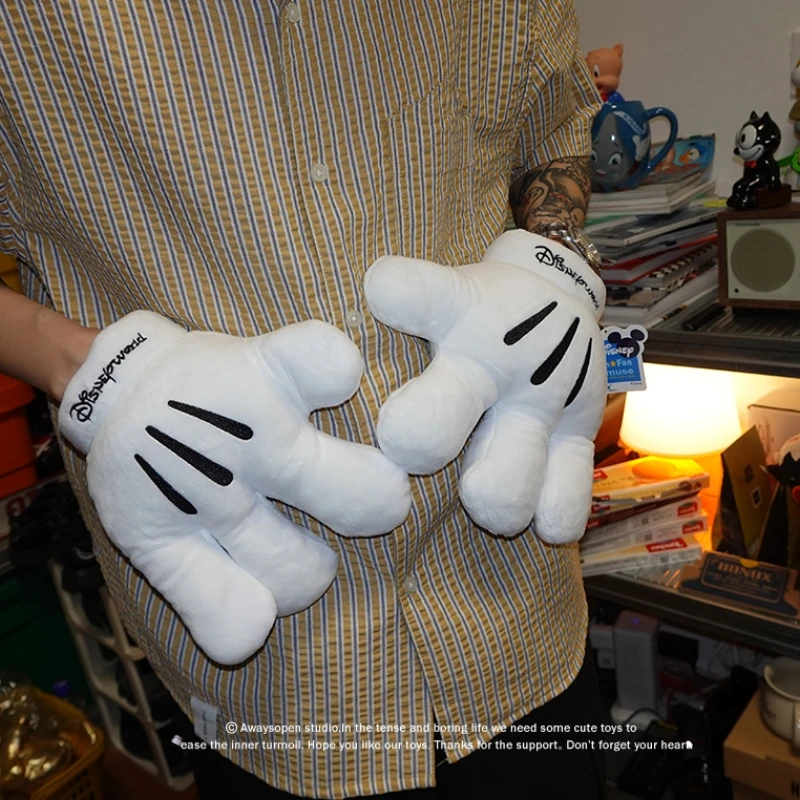 Disney-Mickey-Mouse-Plush-Gloves-Big-Paw-Funny-Gloves-Cosplay-Mickey-White-Gloves-Performance ...
