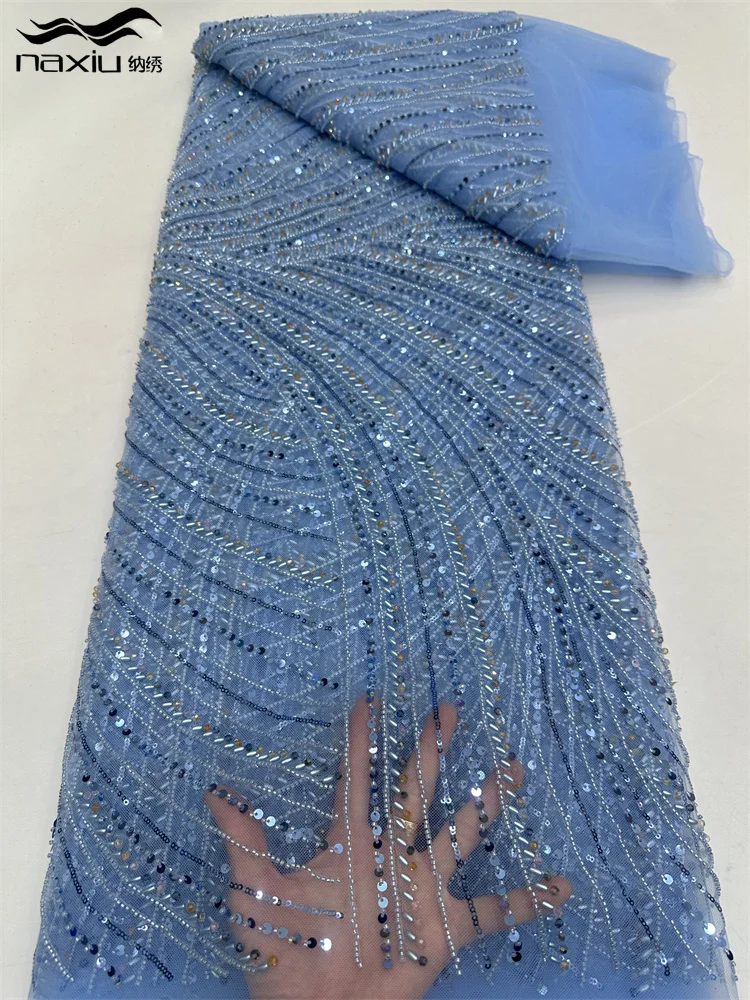 Madison-Tecido-de-renda-frisado-africano-renda-de-tule-franc-s-tecido ...