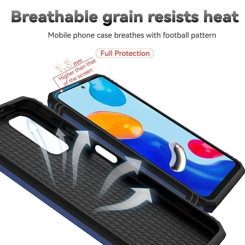 Enhanced Protective Armor Ring Bracket Phone Case with Kickstand for ...