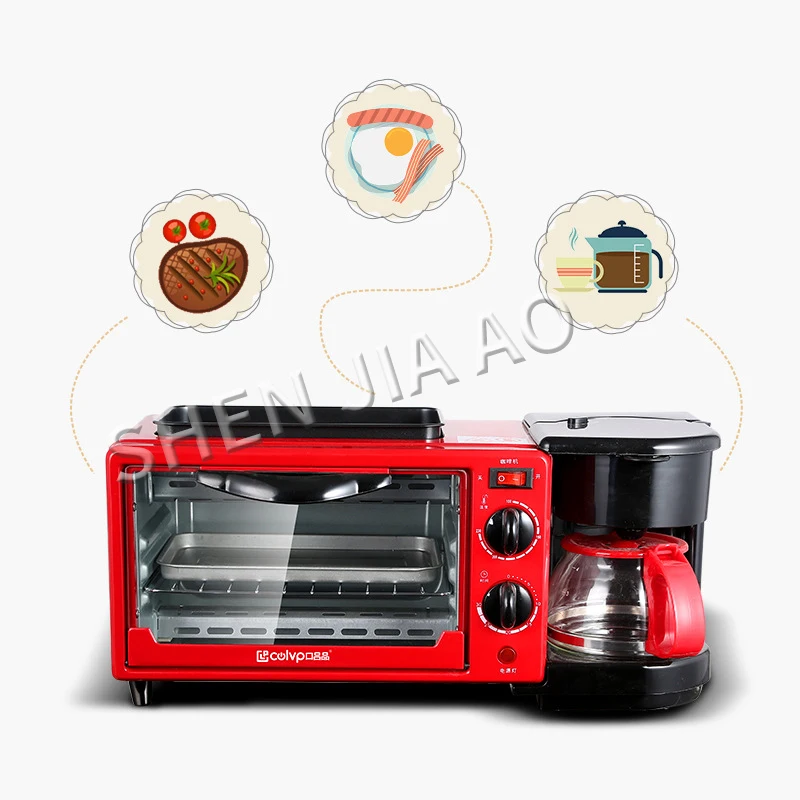 3 in 1 Multifunctional Breakfast Machine Coffee Maker Oven Roaster ...