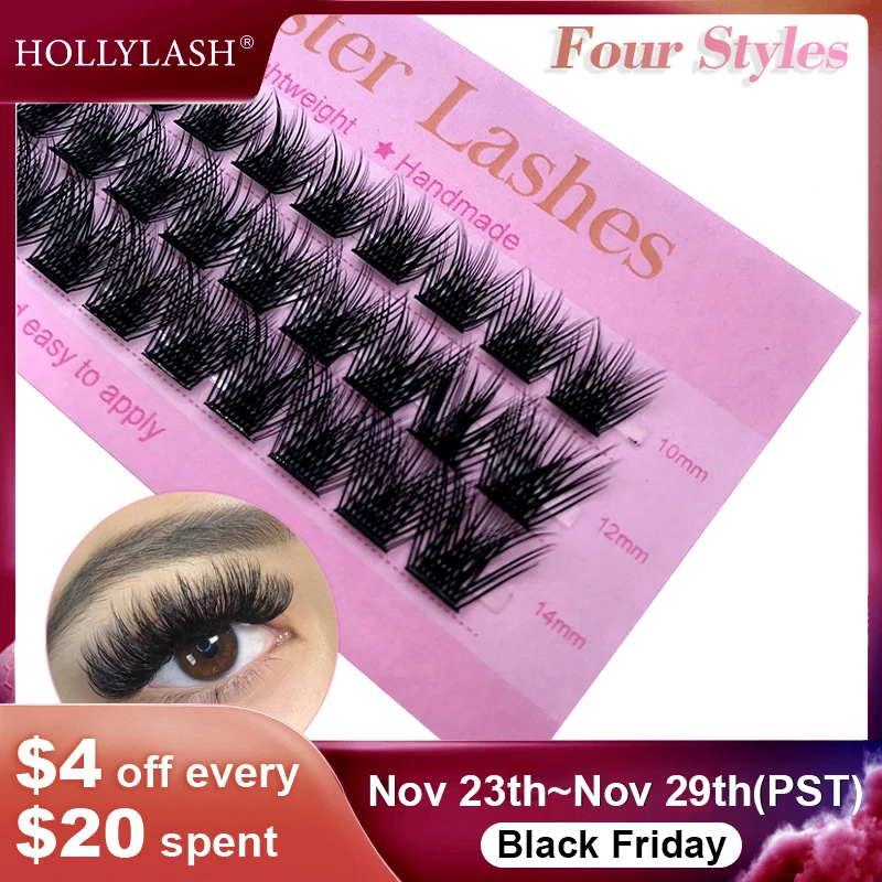 HOLLYLASH-DIY-Hand-Made-Eyelashes-Extension-3D-Fluffy-Cluster-False ...