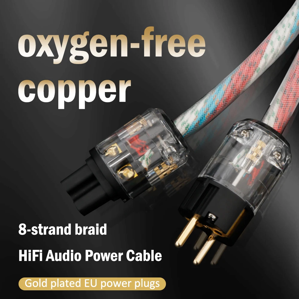 Hifi-Audio-US-EU-Power-Cord-Cable-Western-Electric-Power-Plug-OFC ...