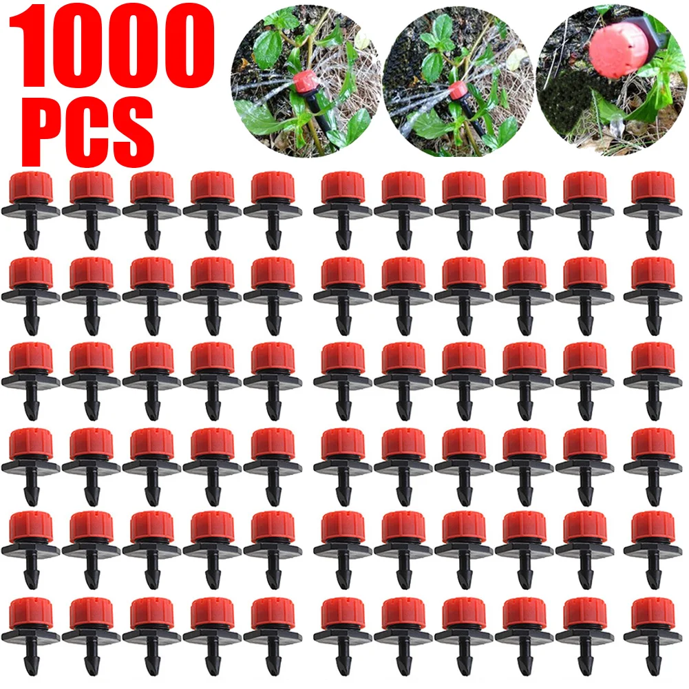 1000-100PCS-Irrigation-Drippers-Sprinklers-Adjustable-Water-Dropper ...