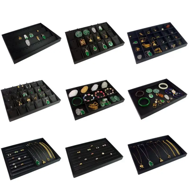 Pu-Brushed-Leather-Jewelry-Tray-Jewelry-Display-Plate-Stud-Earrings ...
