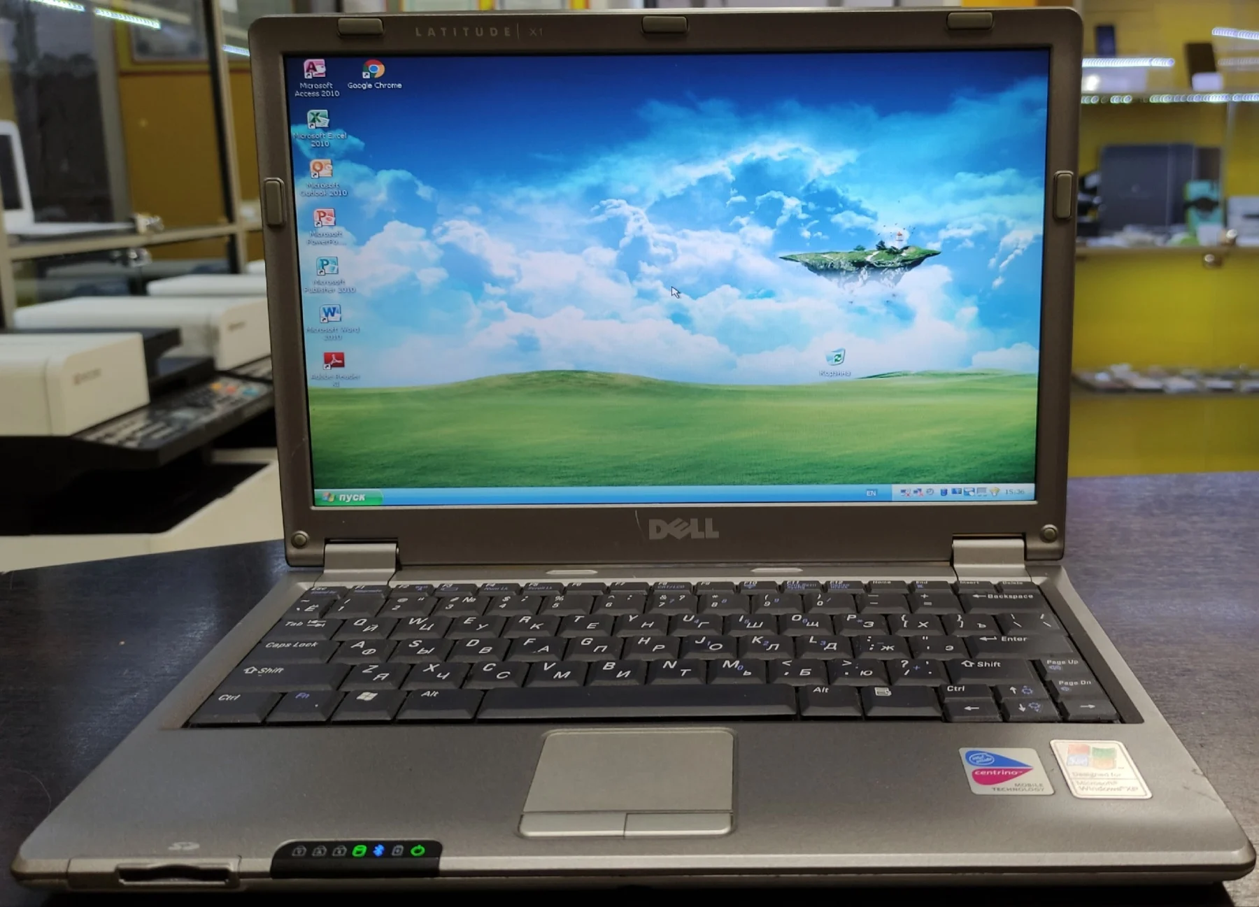 노트북 Dell Latitude X1 (12 "인텔 펜티엄 M 733/1.25 GB/60GB/WinXP/와이파이/BT)|랩톱 ...