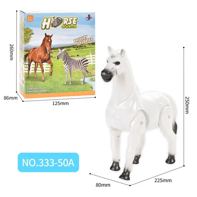 Battery Operated Cattle Cow Toy Horse Rabbit Zebra Livestock Animals ...