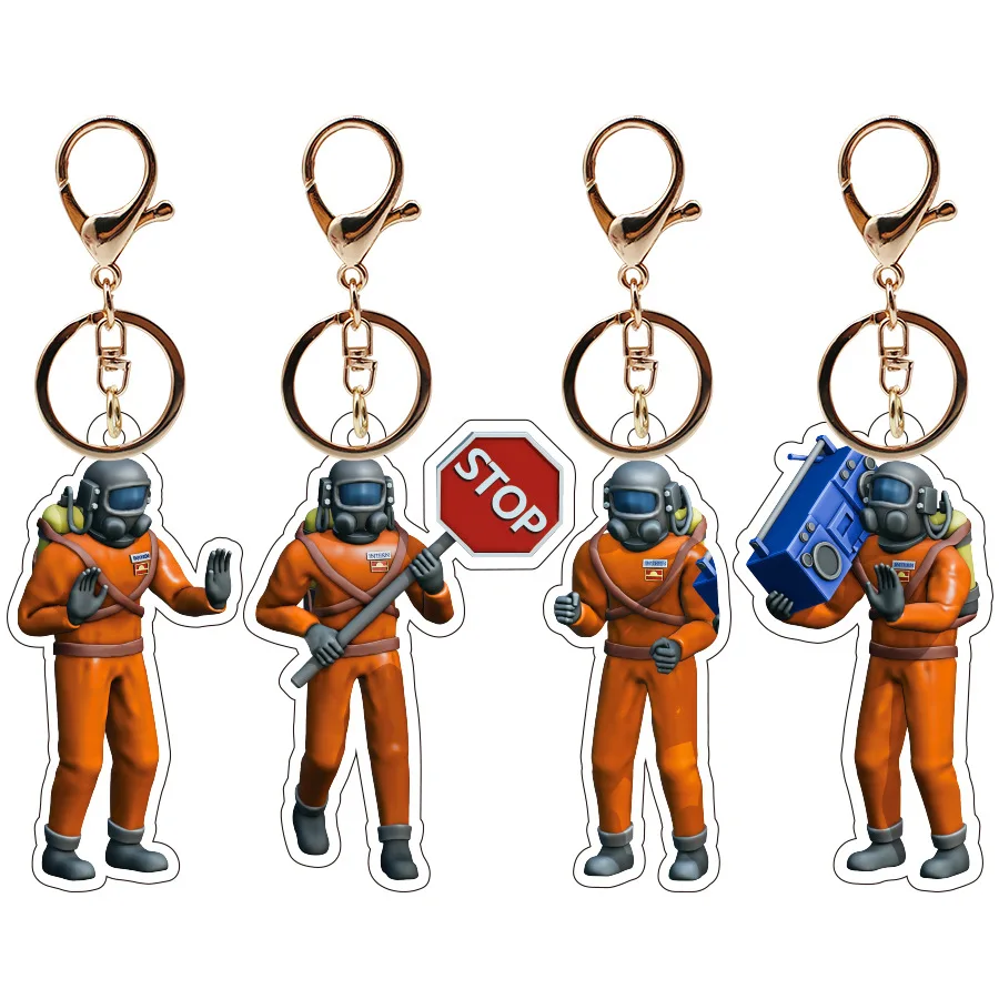 Game-Lethal-Company-Keychains-Cartoon-Figure-Key-Chain-Ring-For-Men ...
