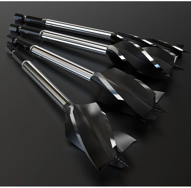 Ensemble 24x70x6.35x165 - Foret à bois CNC à tige hexagonale, 4 ...