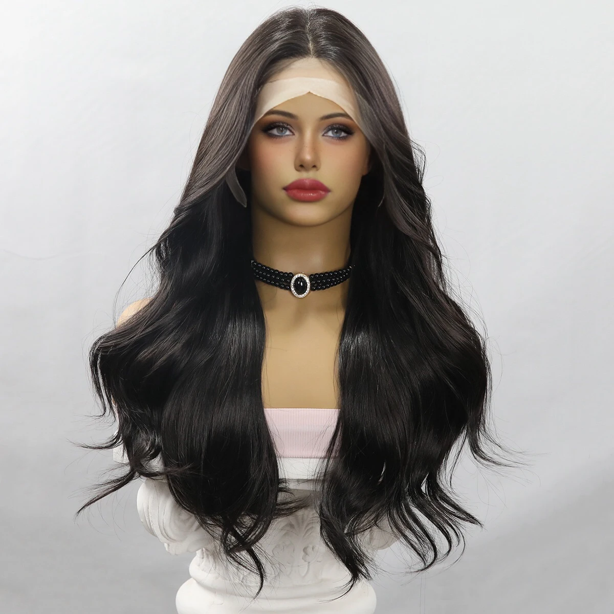 Women-s-Wig-Long-Hair-Curly-Hair-Handmade-Lace-Temperament-Medium-Split ...