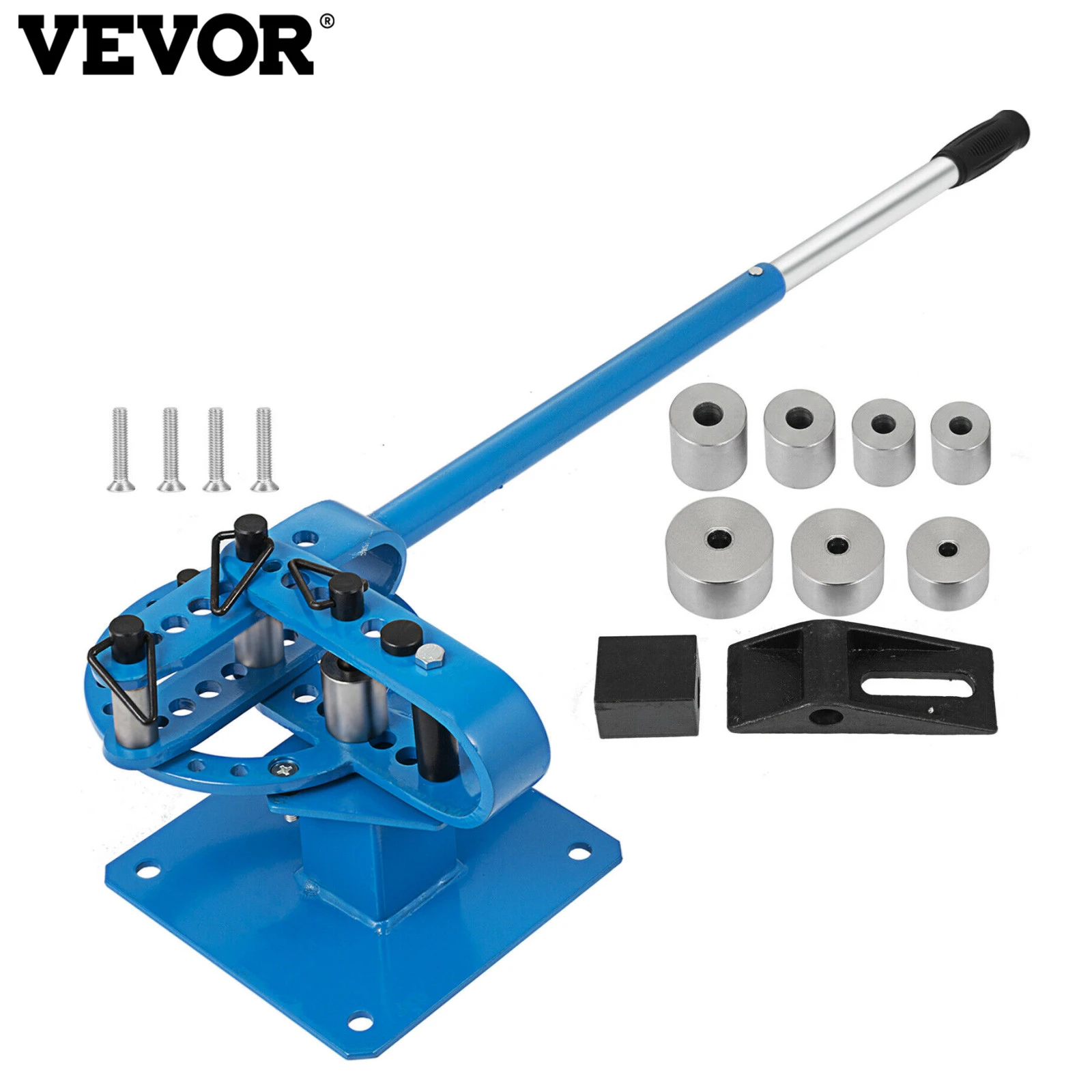VEVOR Manual Bench Top Compact Bender Pipe Bending Machine Dies 1-3inch Metal Fabrication Tube ...