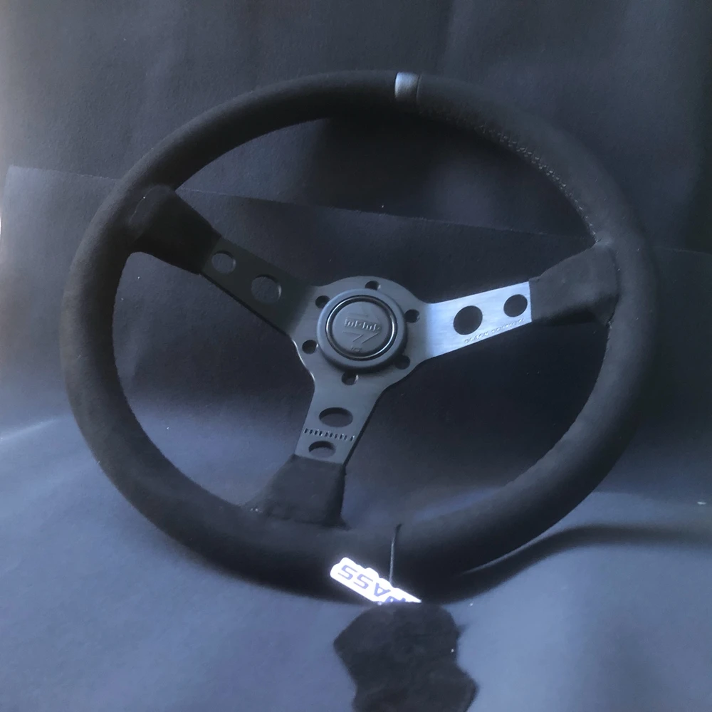 JDM-versi-n-negra-14-pulgadas-MOMO-volante-Drift-Racing-Rally-gamuza ...
