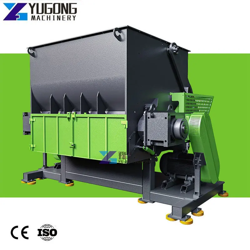 Plastic General Plastic Recycling Shredder Machine Waste Single Shaft ...