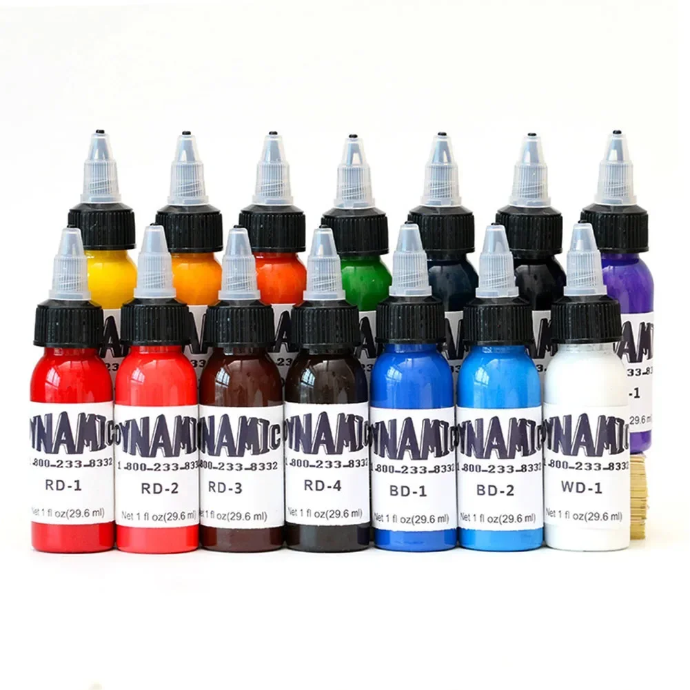 14-Colors-30ML-Body-Painting-Tattoo-Ink-Permanent-Makeup-Coloring ...
