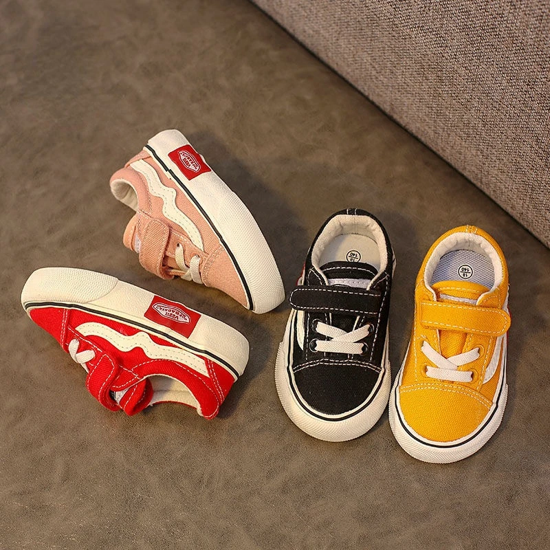 Autumn Children Canvas Shoes For Girls Toddler Boys Walking Shoes Soft ...