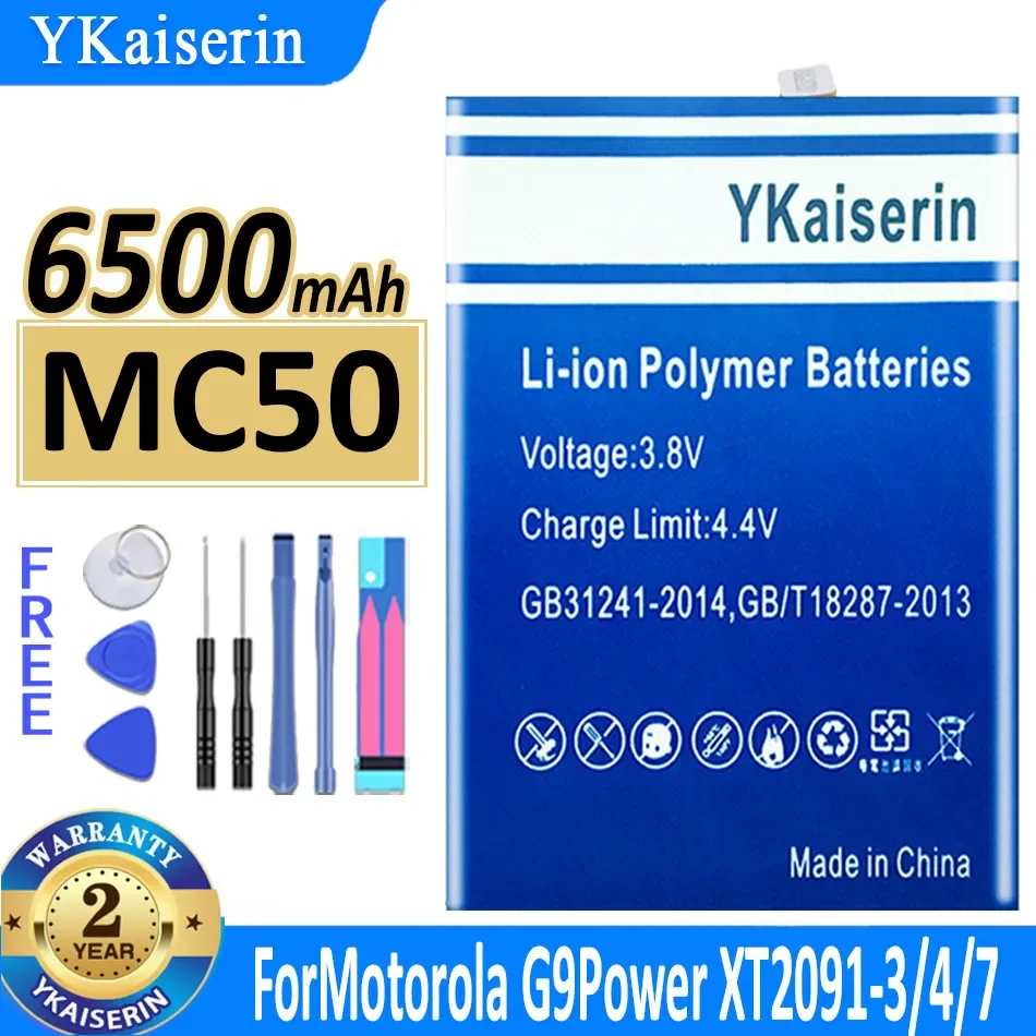 YKaiserin-6500mAh-Brand-New-Battery-MC50-MC-50-for-MOTOROLA-MOTO-G9 ...