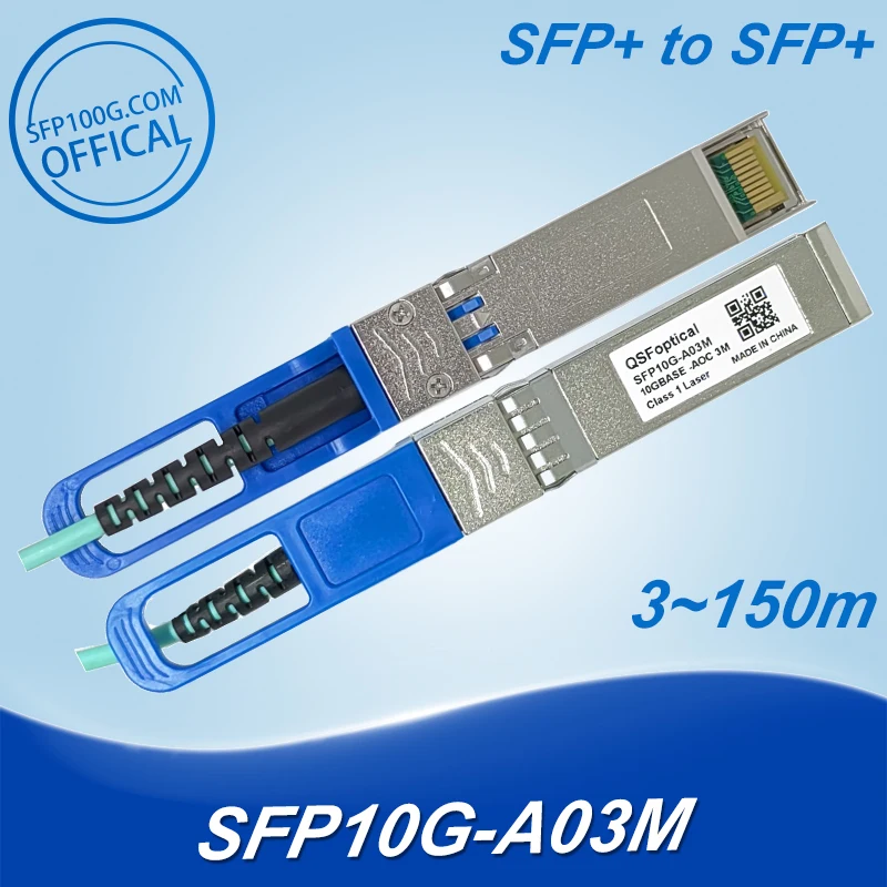 10g sfp + aoc cabo 10gbps ótico ativo, 5 100m, para cisco, huawei ...