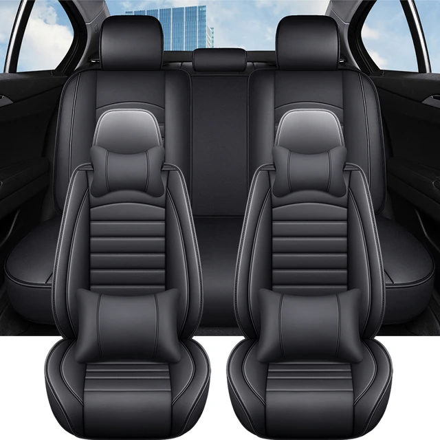 Universal Leather Car Seat Cover Full Set For Mitsubishi, 55% OFF