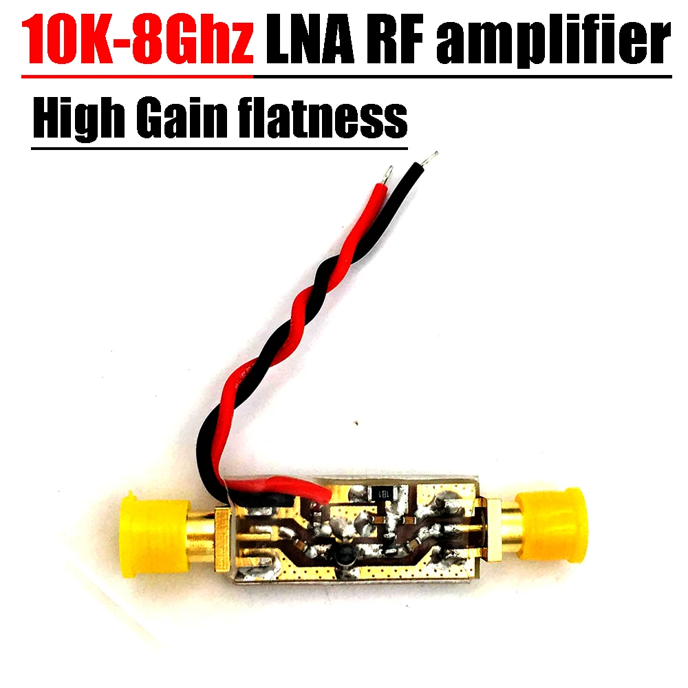 LNA 10KHZ-8GHZ High Gain Flatness RF Power Amplifier Radio Signal Drive ...