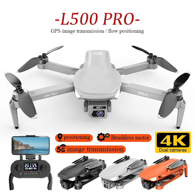 Professional-L500-Pro-4K-HD-Dual-Camera-Drone-ESC-Brushless-motor ...