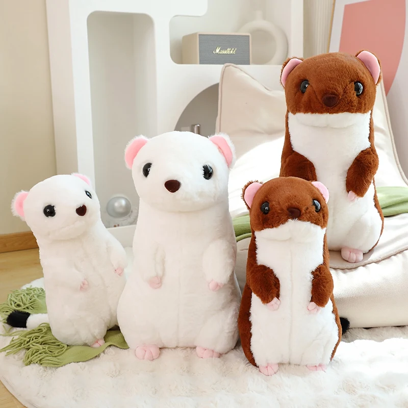 40cm-Weasel-Plush-Toy-Cute-Stuffed-Animal-Toy-Doll-Soft-Cartoon-Pillow ...