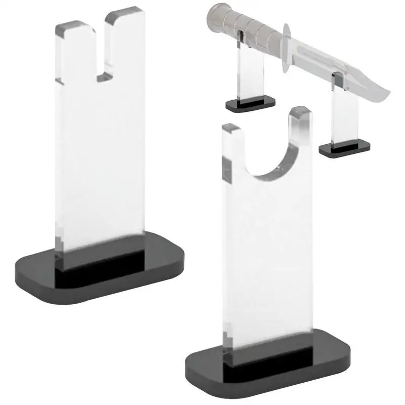 Acrylic-Display-Stand-Knives-Holder-Cutter-Display-Rack-For-Knives-Non ...