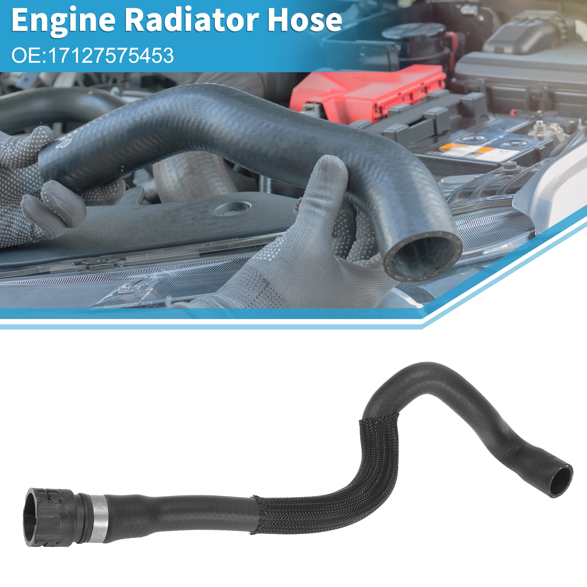 UXCELL-Engine-Radiator-Hose-Cooling-System-Upper-Radiator-Water-Hose ...