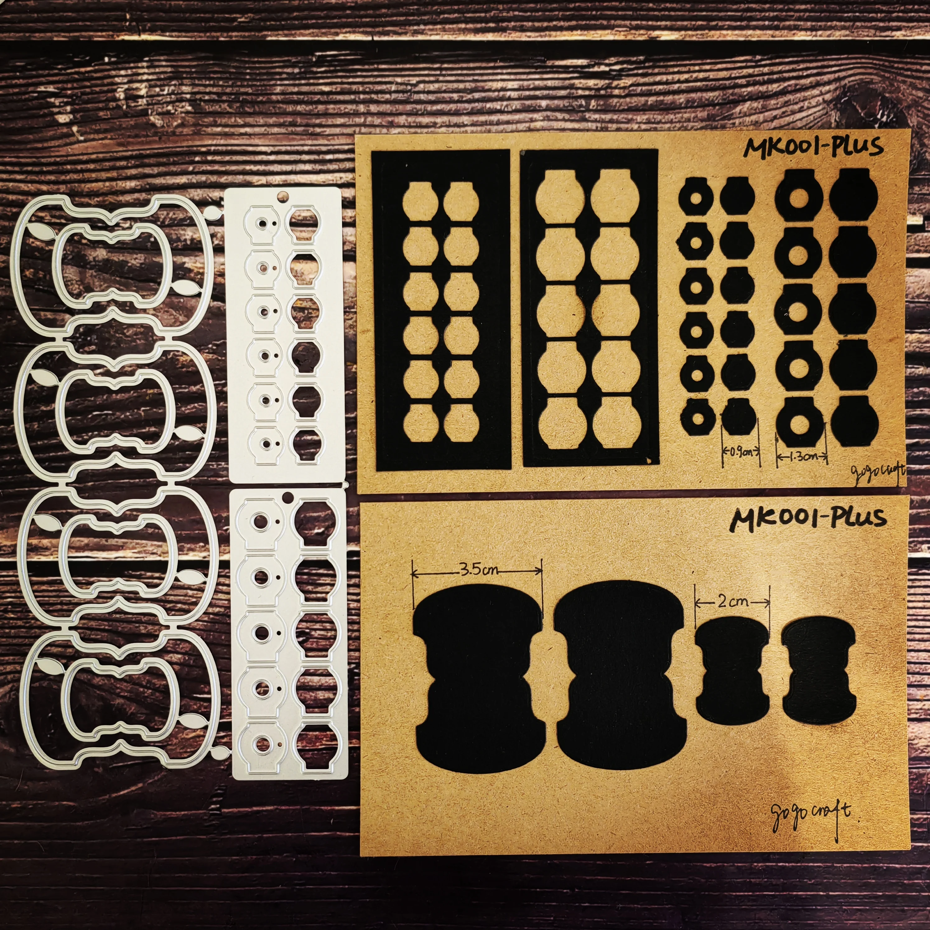 MK001-plus Whale Tale Whale Tail Tab -Thinlits Cutting Dies for ...