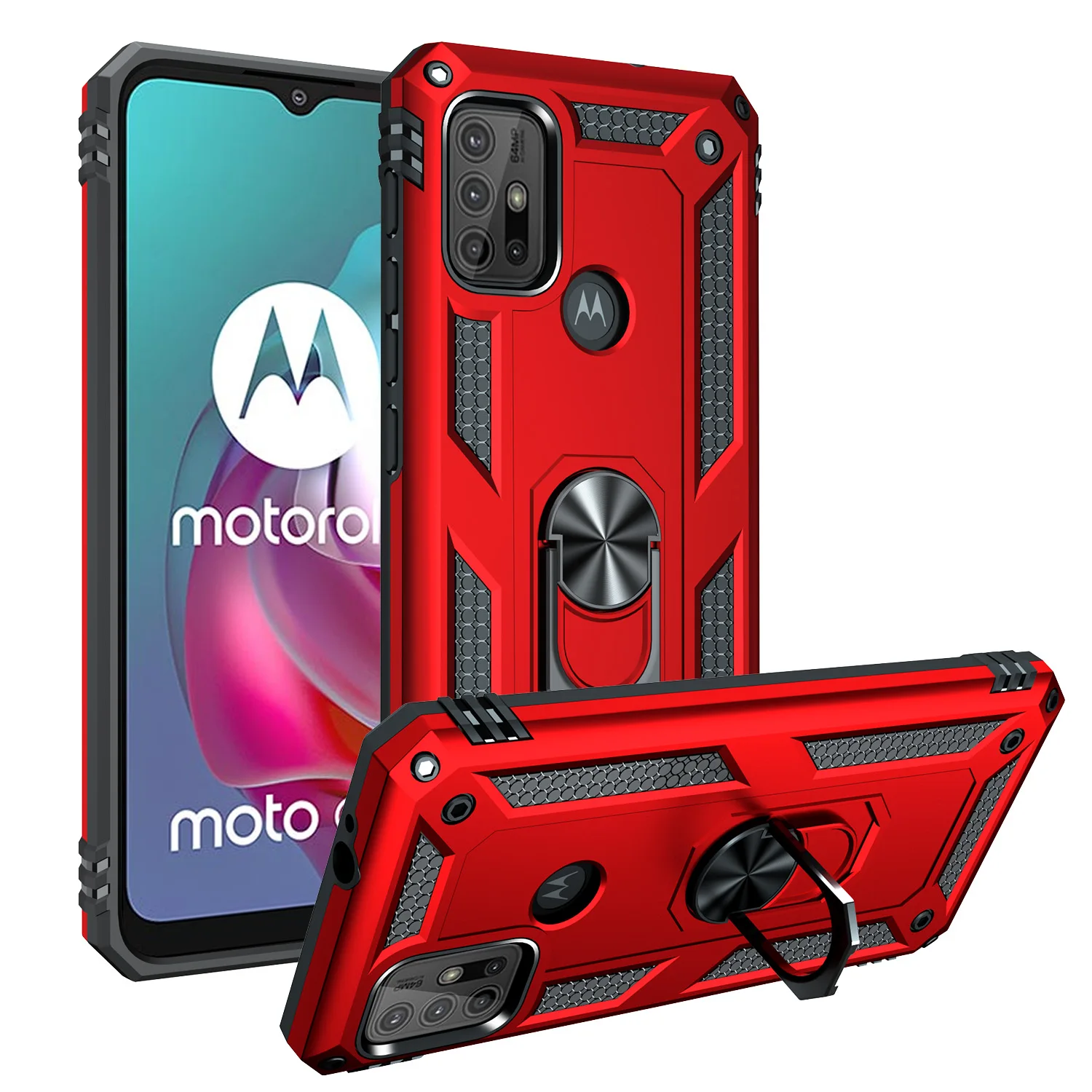 Military-Grade-Drop-Proof-Protection-Case-With-Kickstand-For-MOTO-G10 ...