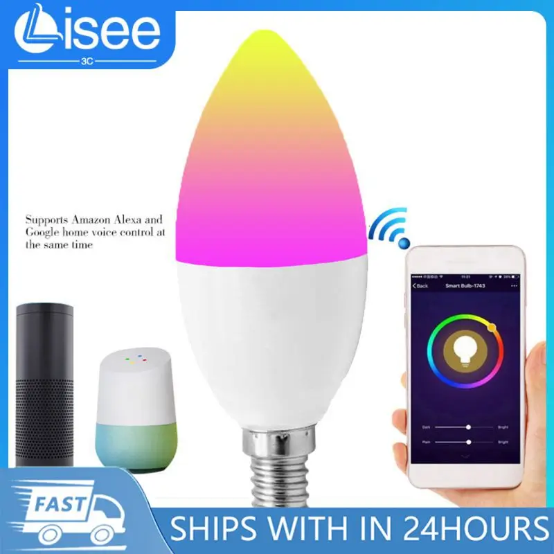 Tuya-E14-E12-Smart-Candle-Bulb-RGBCW-5W-LED-Lamp-Smartthings-Remote ...