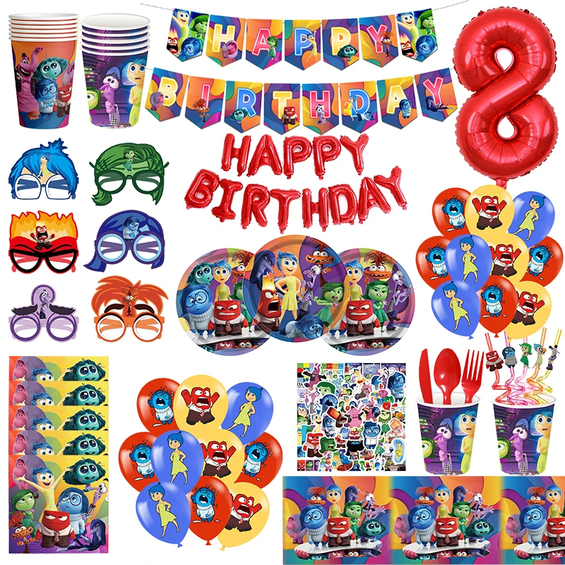 Cartoon-Disney-Inside-Out-2-Theme-Party-Supplies-Tableware-Balloons ...