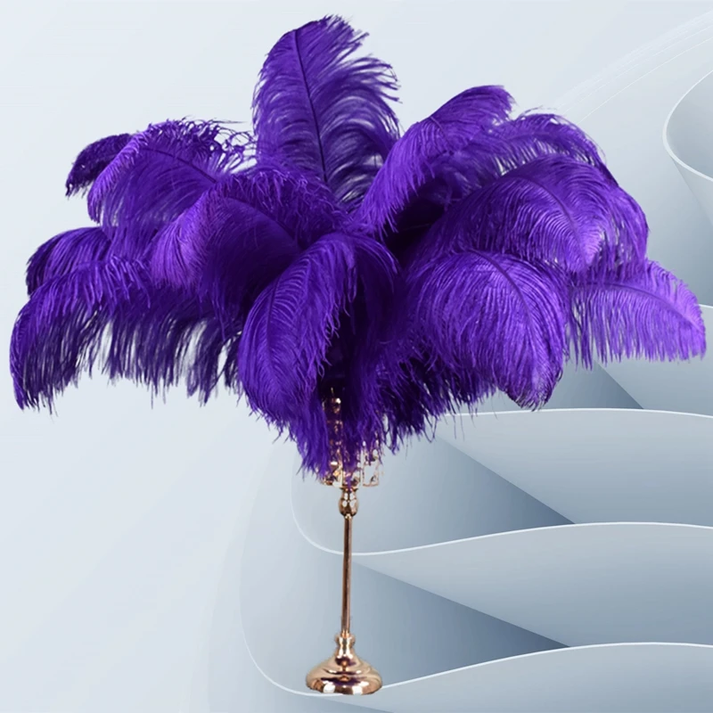 Purple-Ostrich-Feather-Decor-Feathers-for-Crafts-Wedding-Centerpieces ...