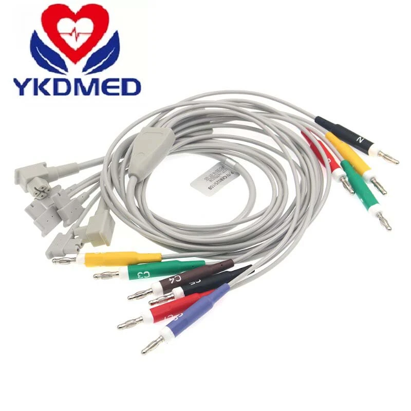 Compatible Philips Pagewriter Tc30 Tc50 Tc70 Ekg Cable 10 Lead Banana 4 ...