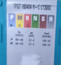 ORIGINAL 10PCS CARBIDE INSERT TPGT 160404 R-C CT3000