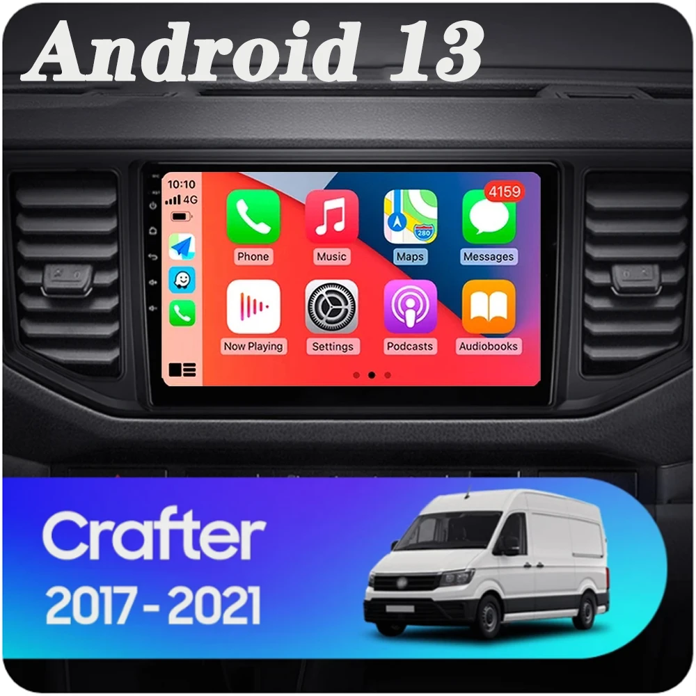 Android 13 For Volkswagen Crafter 2017 - 2021 Car Radio Multimedia Video Player Navigation GPS ...
