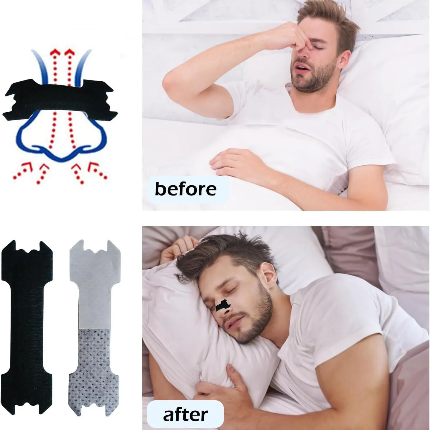 Breath Nose Strips Extra Strength Nasal Strips for Adults and Children ...