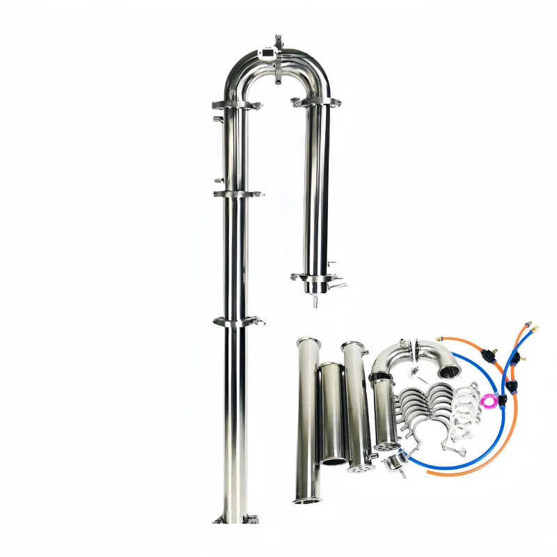 2.5inch OD77.5mm Distillation Column With Cooling System Household ...