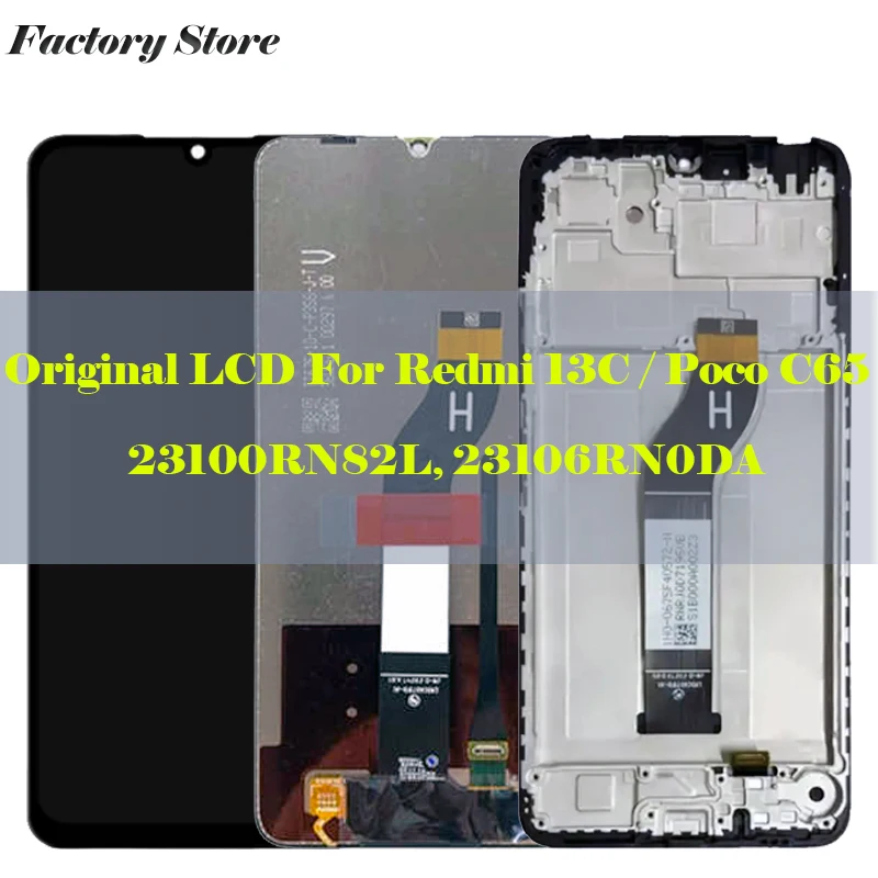Original-LCD-For-Xiaomi-Redmi-13C-23106RN0DA-23100RN82L-Display-Touch ...