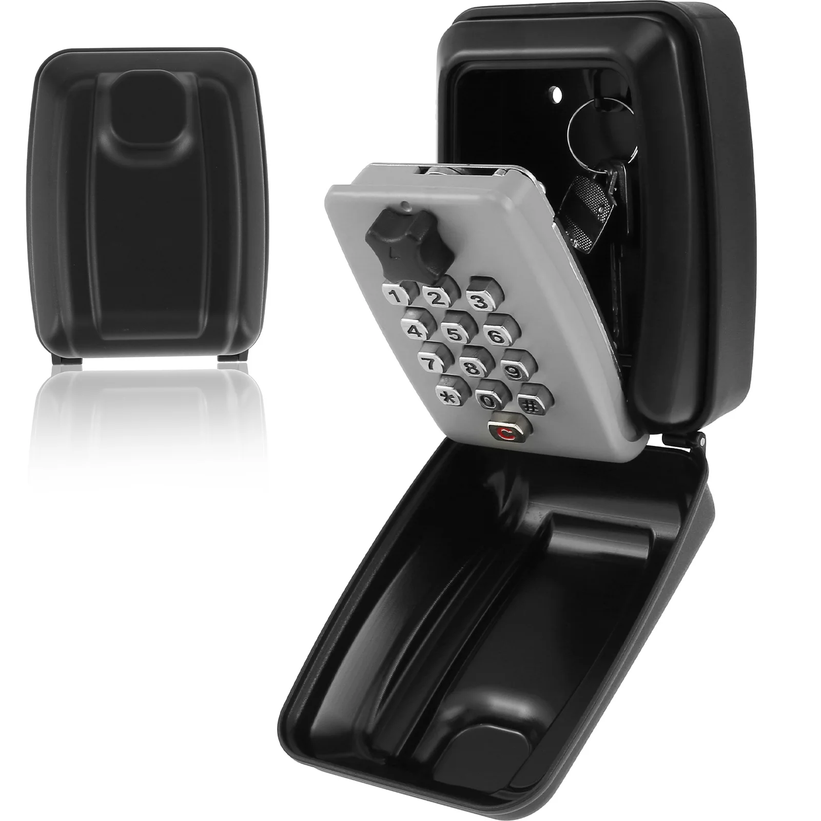 Key-Lock-Box-Wall-Mount-Secret-Code-Security-Key-Safe-Storage-Box-No ...