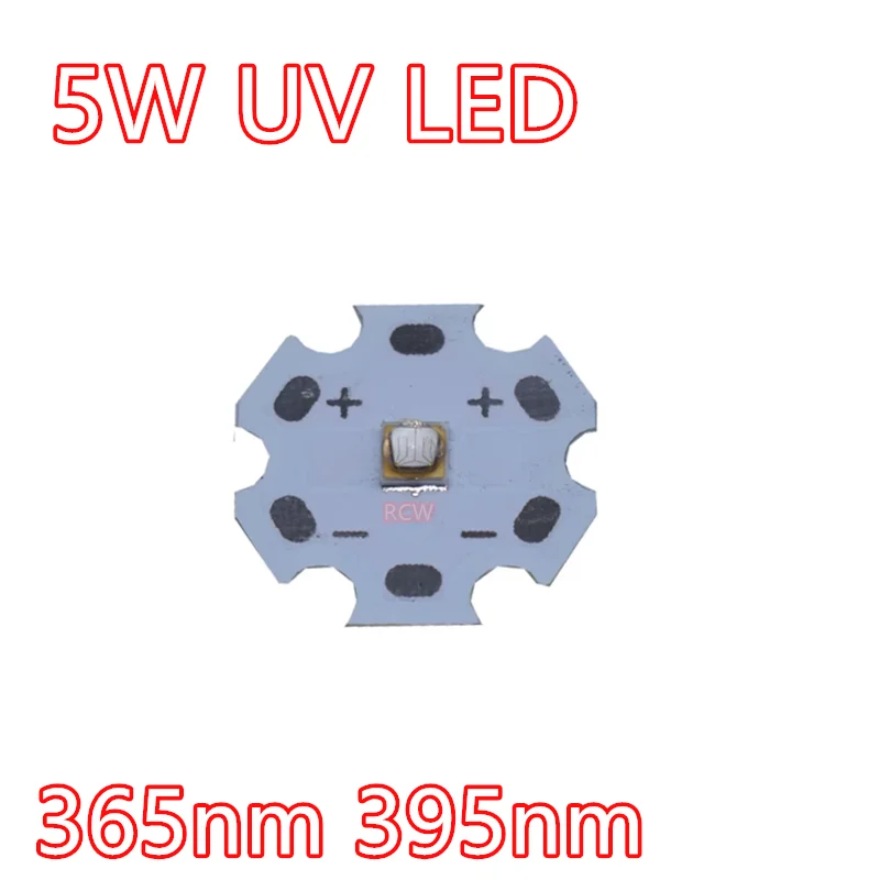 5W UV 고출력 LED 3535 자외선 램프 비드, 365nm 395nm UV 경화 손전등 비드| | - AliExpress