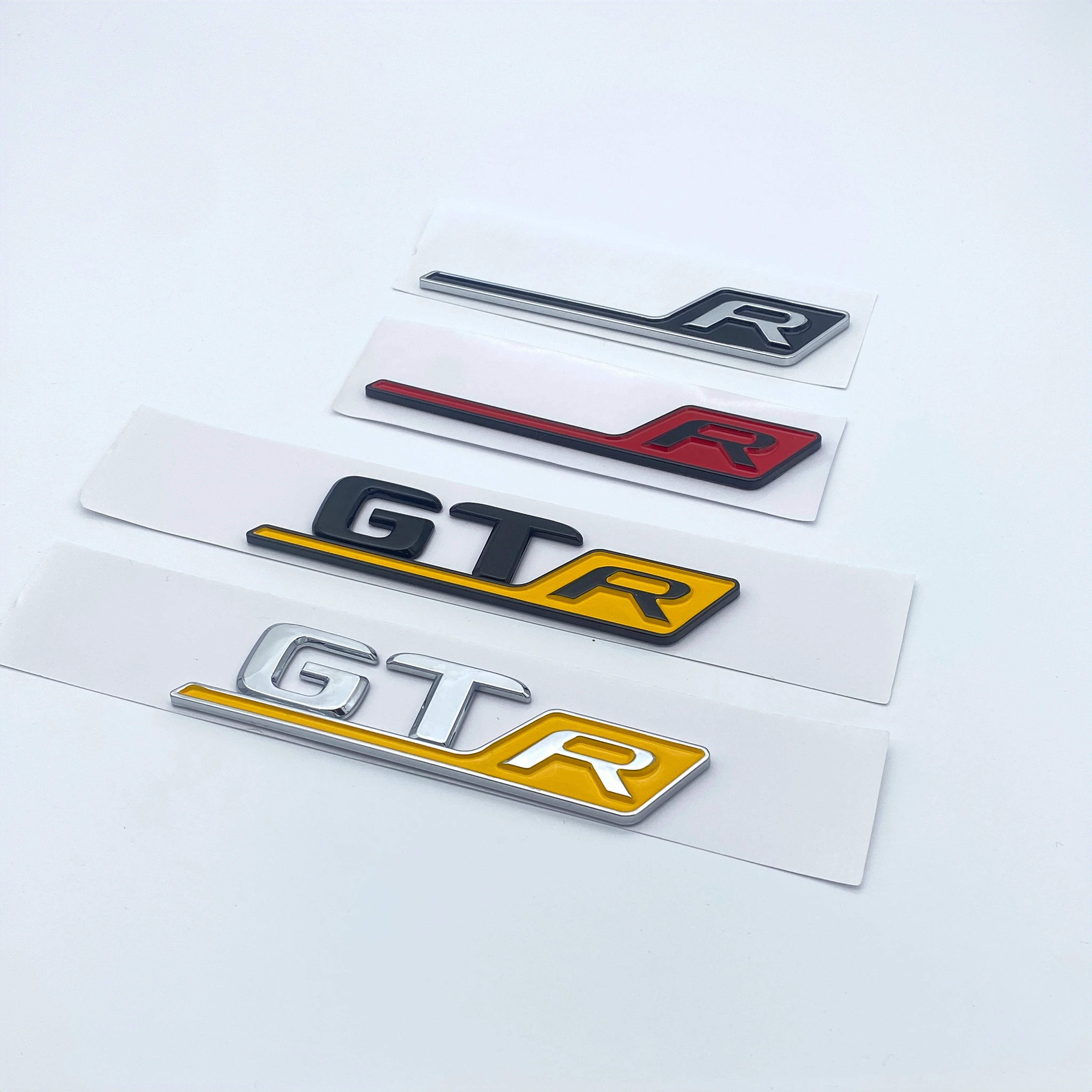 3D-Flat-Font-Letters-ABS-Emblem-Yellow-R-GT-GTR-for-Mercedes-Benz-AMG ...
