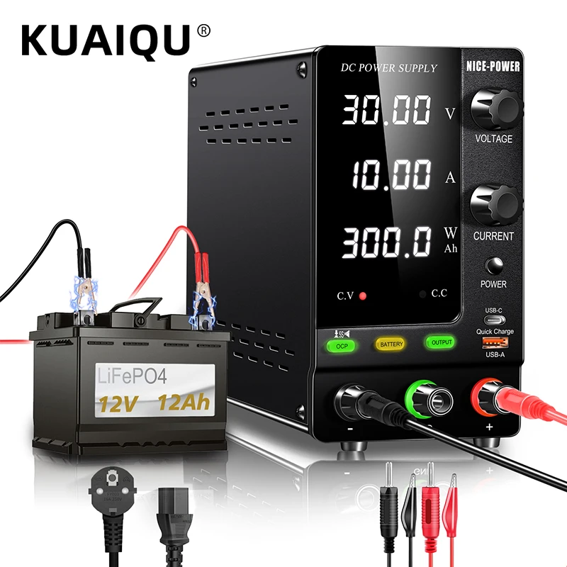 Fast-Charging-Adjustable-DC-Power-Supply-With-USB-Type-C-Port-12V-24V ...