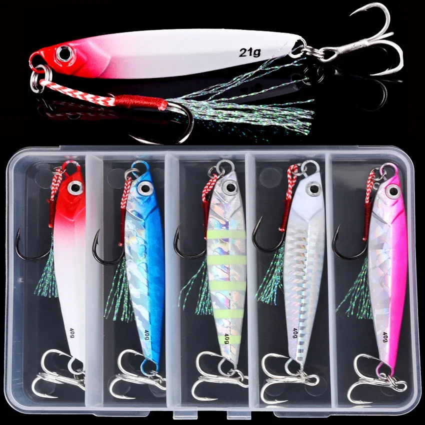 5pcs-Fast-Sinking-Slow-Jig-Metal-Jig-Lure-Jigging-Shore-Casting-Seabass ...