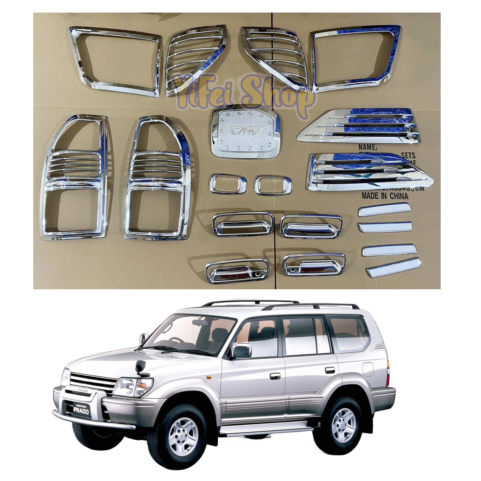 For-Toyota-Land-Cruiser-Prado-FJ90-90-3400-1996-2002-Car-Modification ...