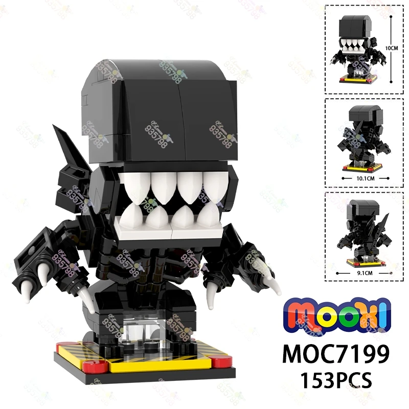 153PCS-Creative-Xenomorph-Decoration-Building-Blocks-DIY-Movie-Series ...